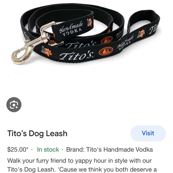 Dog | New Titos Handmade Vodka Dog Leash | Poshmark